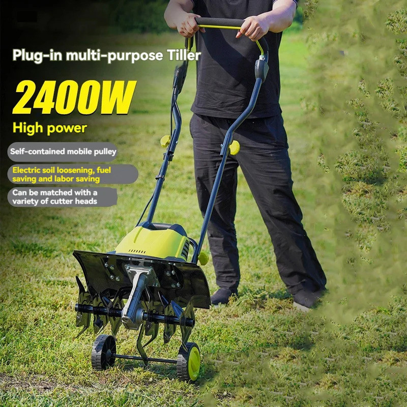 2400W/1500W Electric Small-Scale Scarifier Plow Multifunctional Garden ...