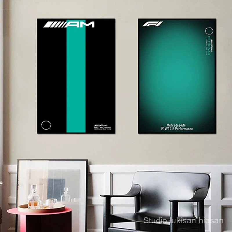 Minimalist Formula 1 F1 Formula 1 Poster Painting Canvas, Aesthetic ...