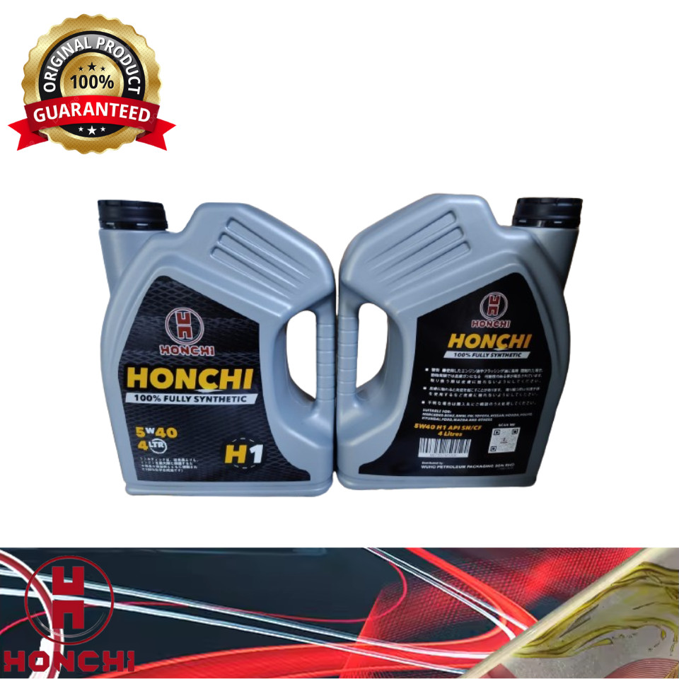 HONCHI H1 5W40 API SN/CF Fully Synthetic Engine Oil 4LITER | Shopee ...
