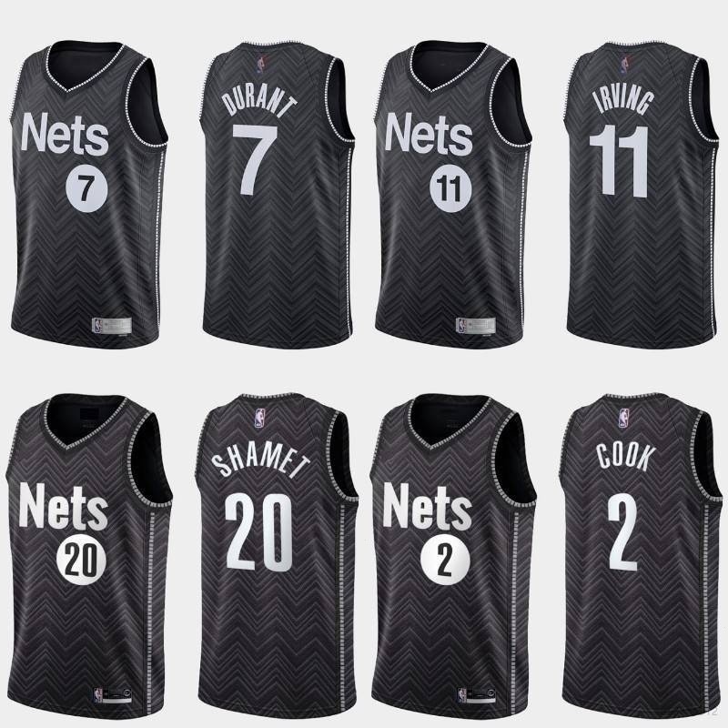Jersi NBA baru Brooklyn Net Cook Shmet Durant Irving Classic bola ...