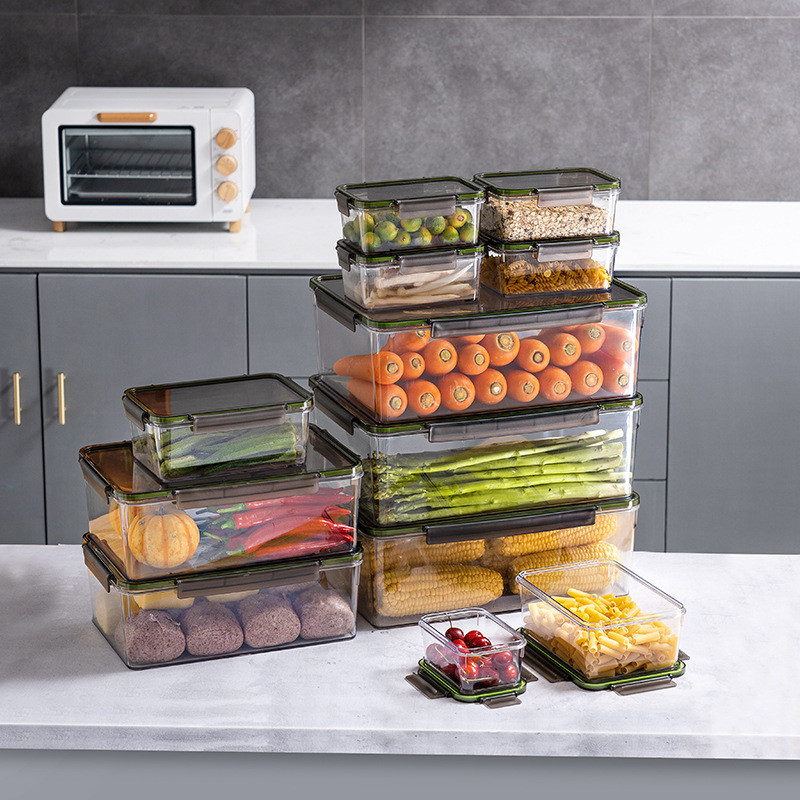 Refrigerator Fresh-keeping Storage Box Food Grade Stackable Pickle Jar ...