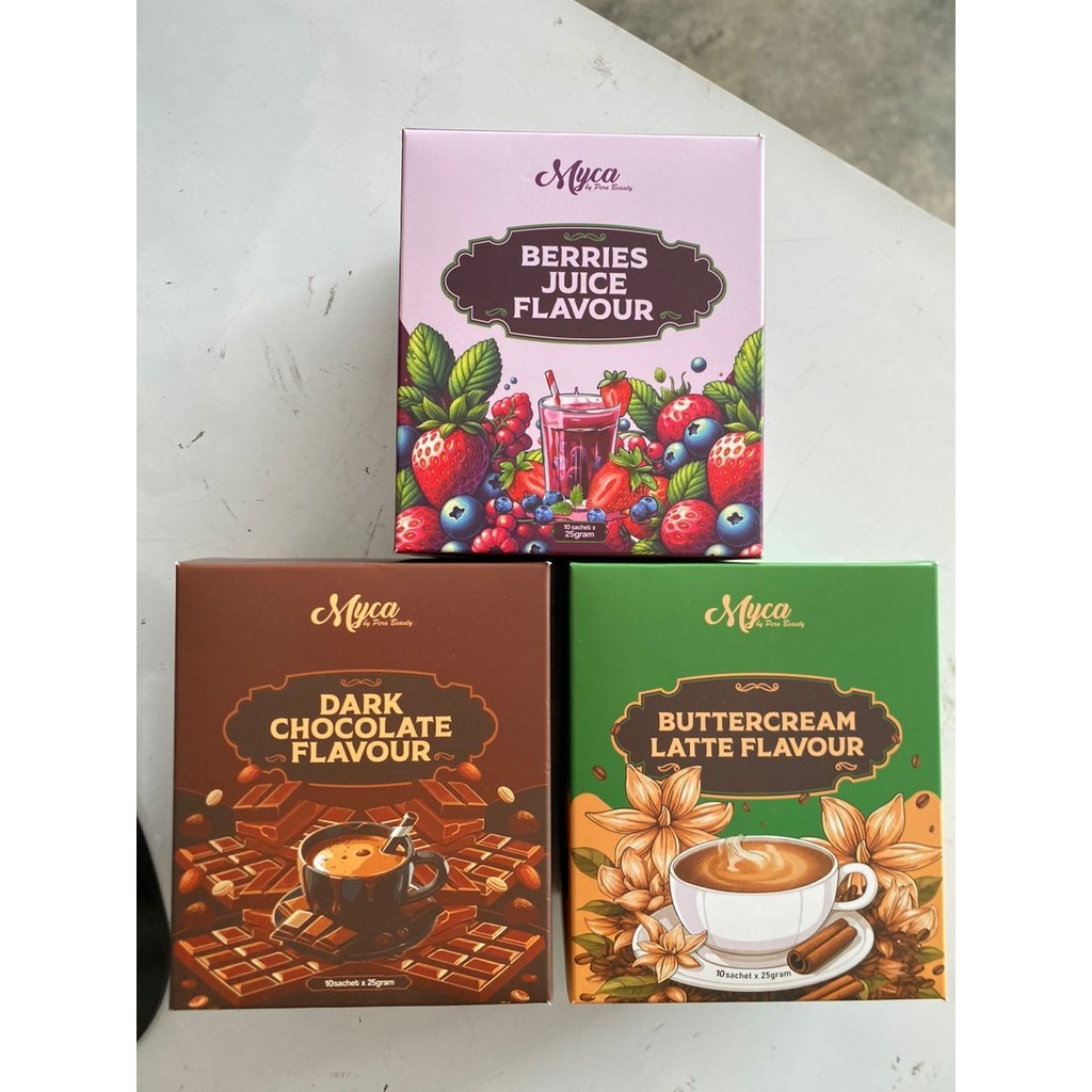 MYCA YL XSlimzz 10s Buttercream Latte Coffee Flush Blackcurrant Fiber ...