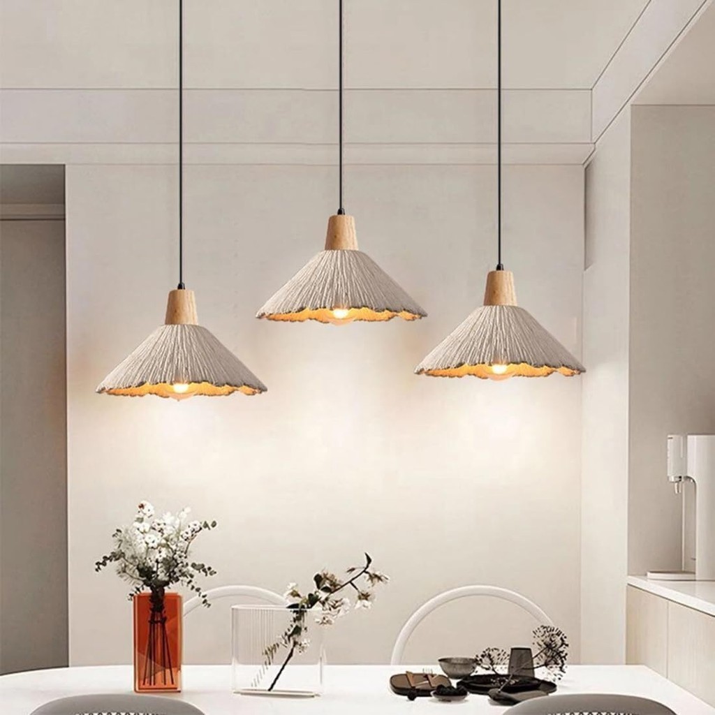Luxury designer Lamp Style Cement Pendant Light Ceramic Chandelier Wabi ...