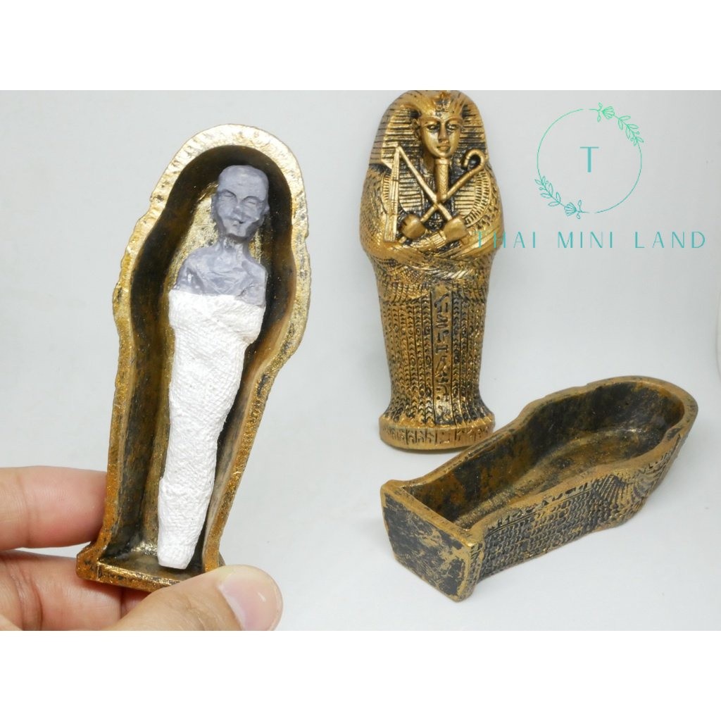 Miniature Mummy Coffin Mini Funeral Model Gift Decoration | Shopee Malaysia