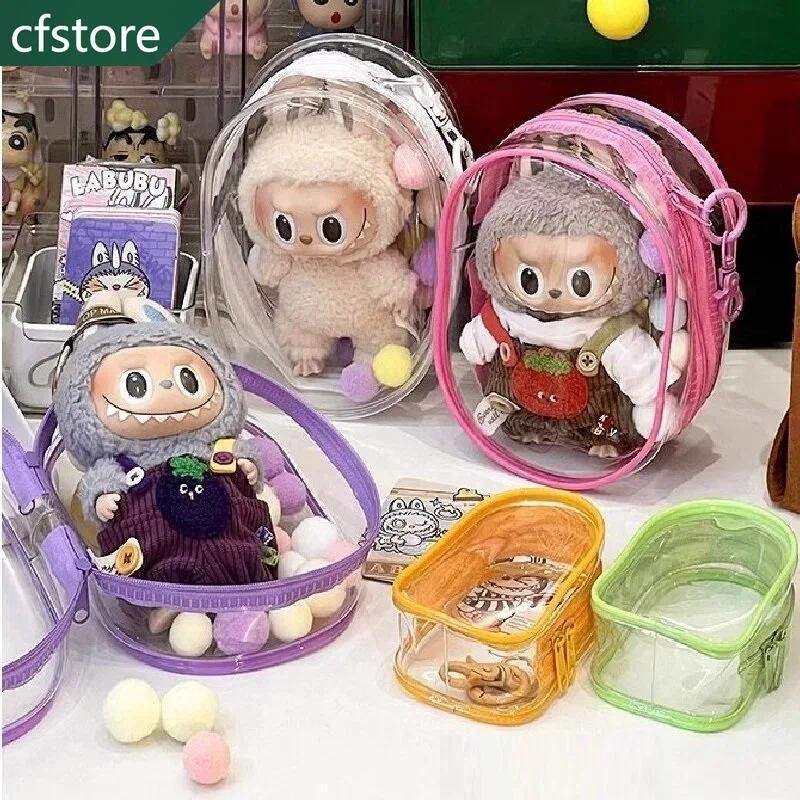 Labubu V2 V1 Transparent Protector Case Colorful Organizer Box Plush ...