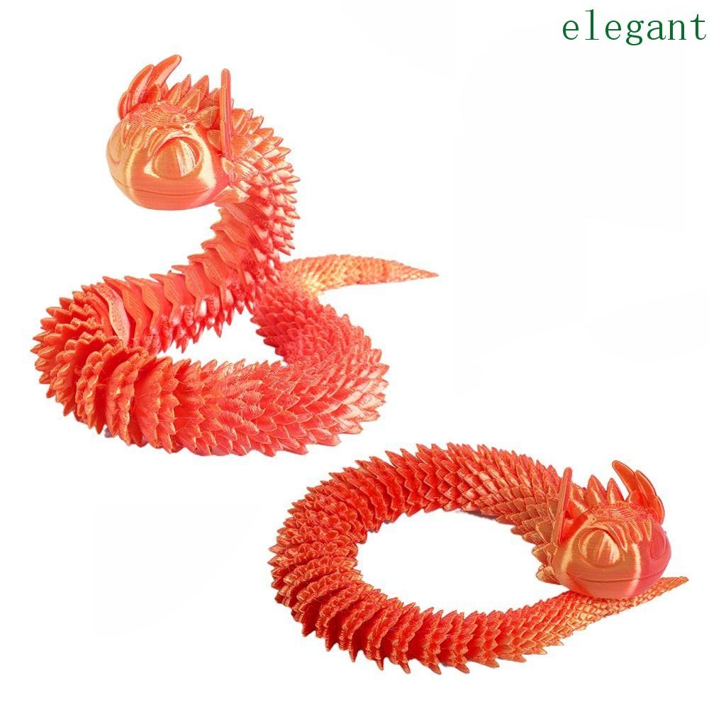 ELEGANT 3D Printed Snake, Creative Realistic Toothless Snake Toy, New ...