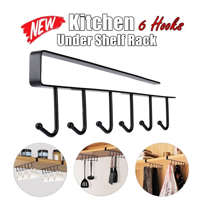 Modern Shelf Utensil Hanger Hanging Ladle Towel Rack Kitchen Items Hook ...