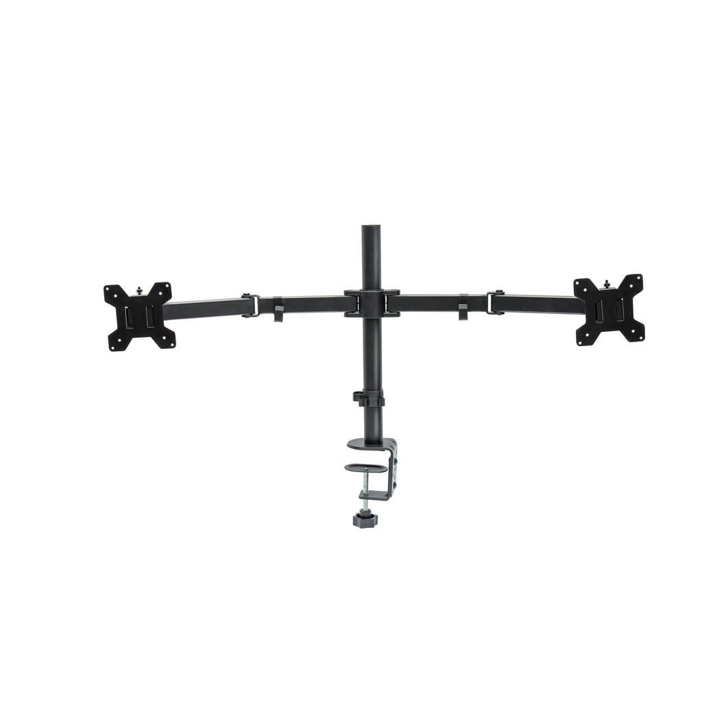 Dual screen monitor bracket komputer meja lif percuma memusing rak ...