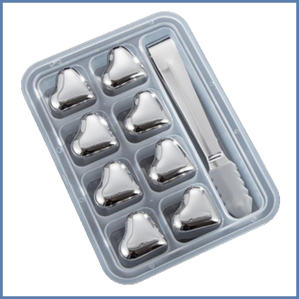Stainless Steel Cold Blocks Reusable Metal Ice Block Drink High Cooling ...