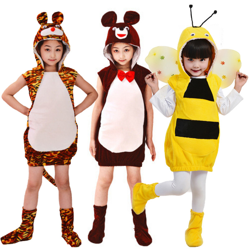 Halloween Performance Costume for Kids Girl bear Tiger Performance ...