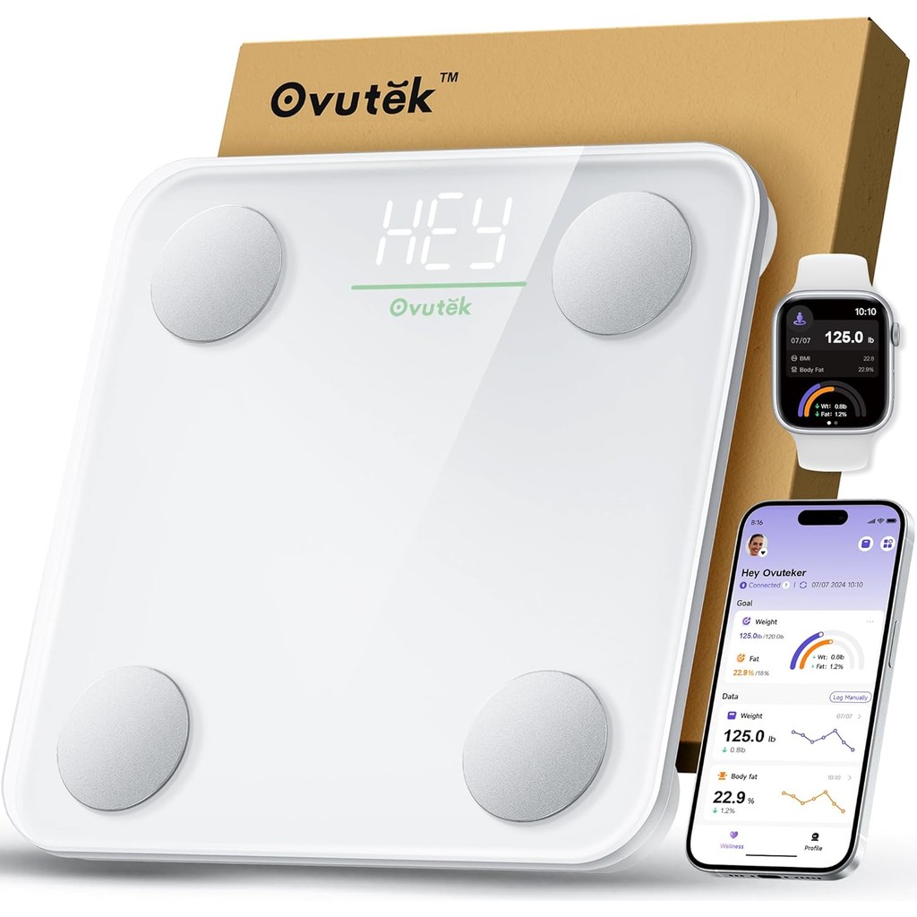 Smart Scale for Body Weight, Digital Bathroom Scale BMI Weighing Body ...