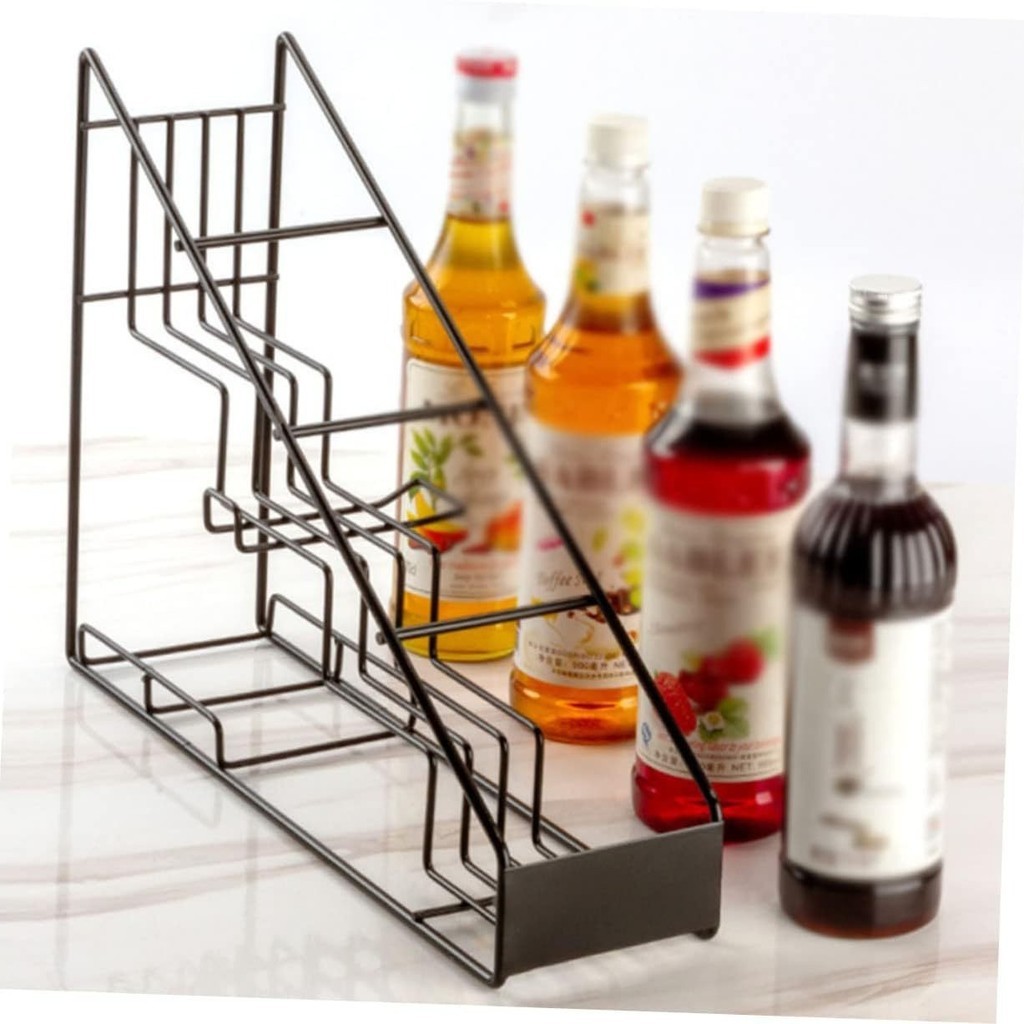 (READY STOCK)Syrup Storage Rack 4 Shelves Da Vinci Monin Bottle Display ...