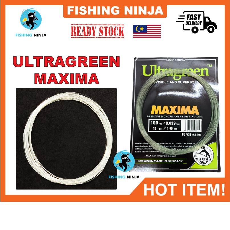 ULTRAGREEN Maxima Leader Ultra green Fishing Line Leader FG Knot ...
