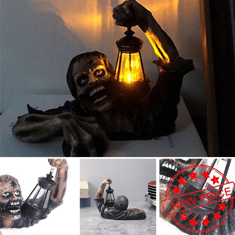 Halloween Zombie Crawling Horror Decor, Scary Led Figurine Light ...