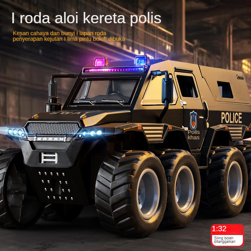 Kereta polis mainan aloi kanak-kanak besar kereta mainan polis kereta ...