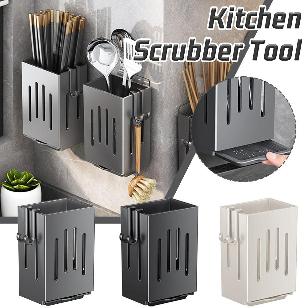 Kitchen Utensil Rack Multifunctional Draining Chopstick Storage Cutlery ...