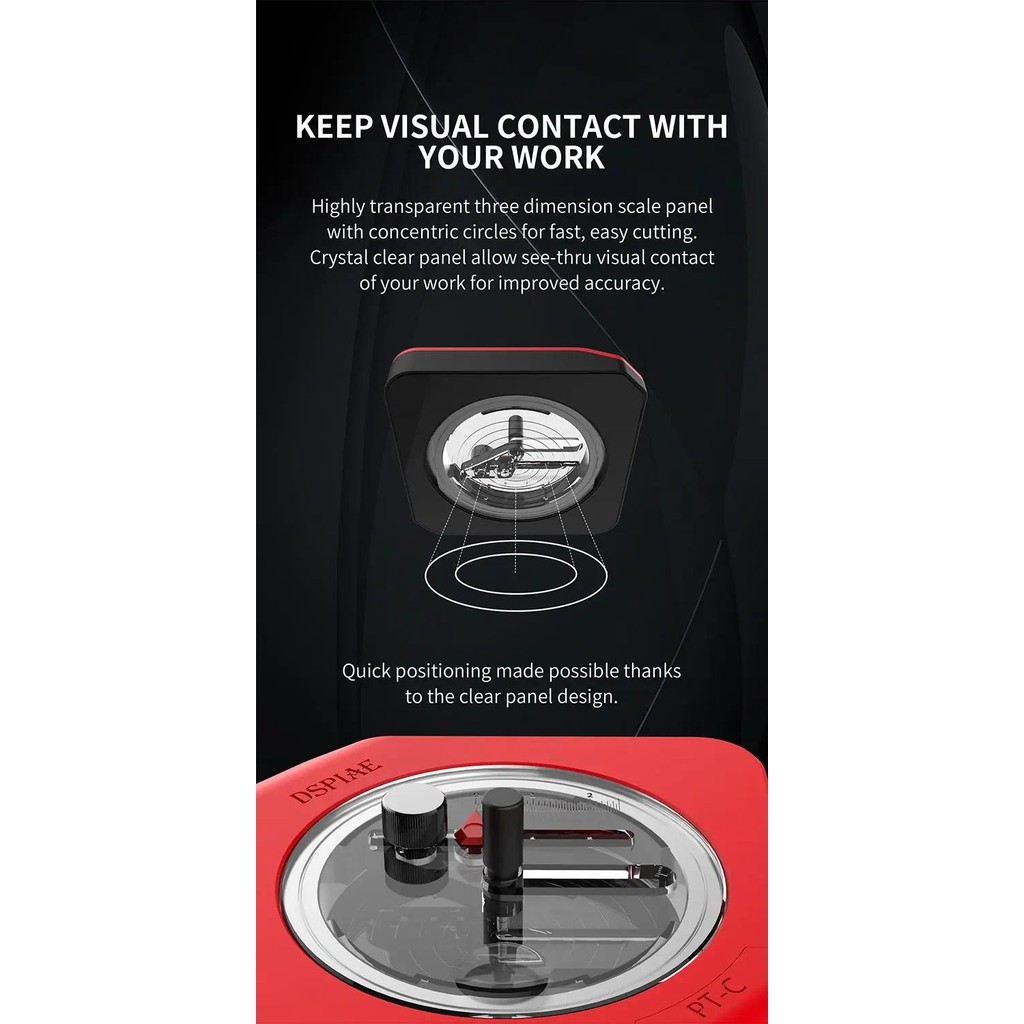PT-C Integrated Round Cutter Pressure Adjustable Cutting Round Knife ...