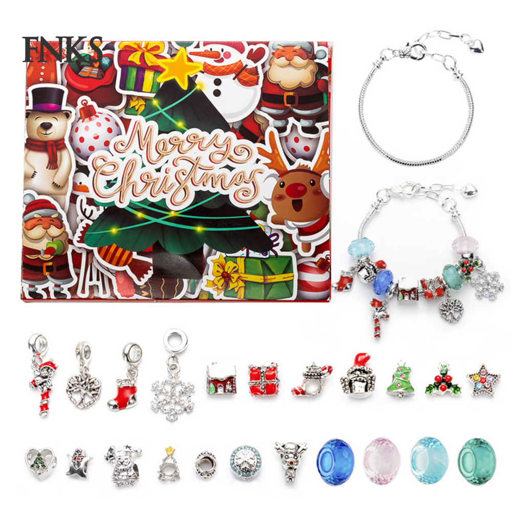 [Ready stock] Children Bracelet Making Kit Christmas Bead Bracelet ...