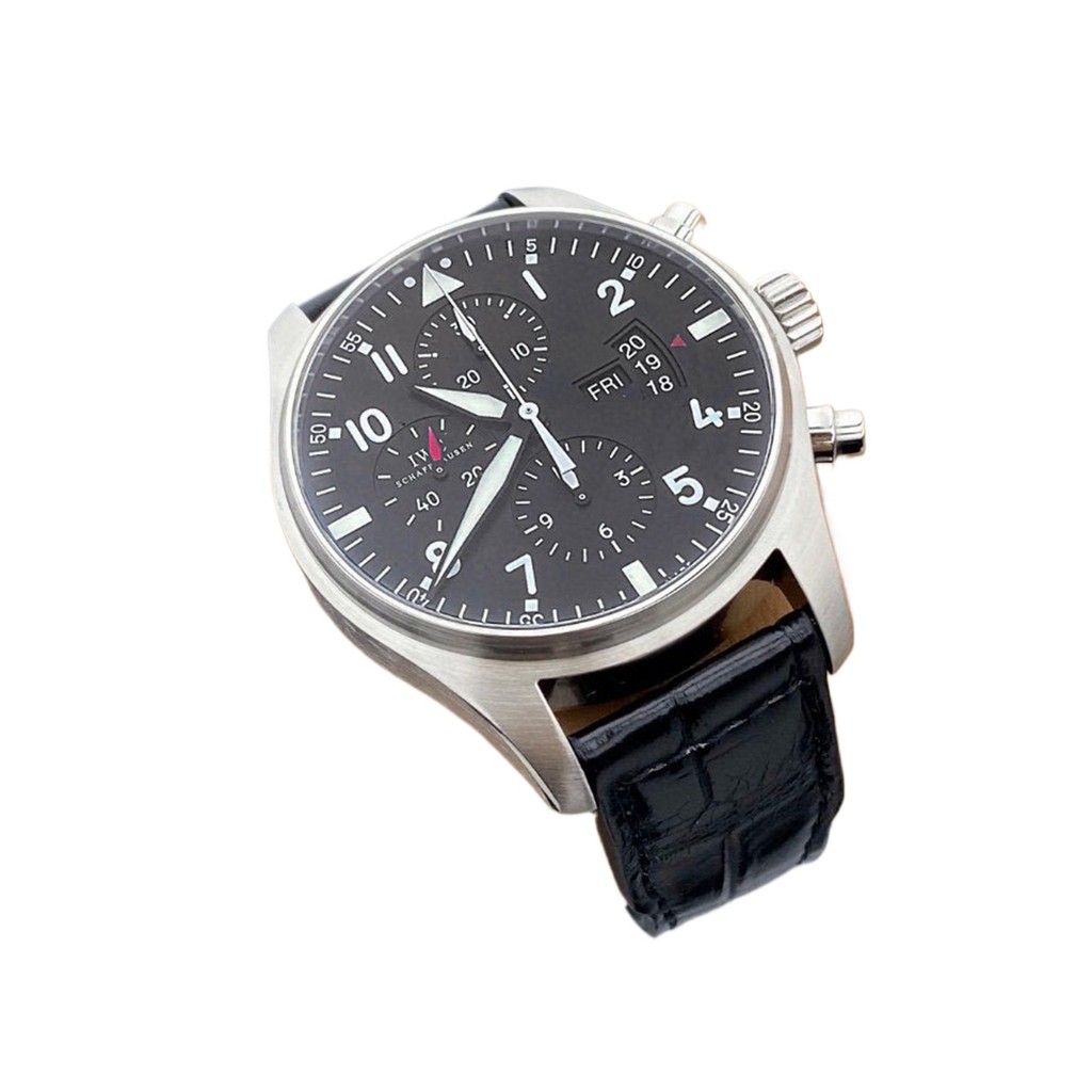 Iwc Men's Watch 43mm Pilot Series Chronograph Automatic Mechanical ...
