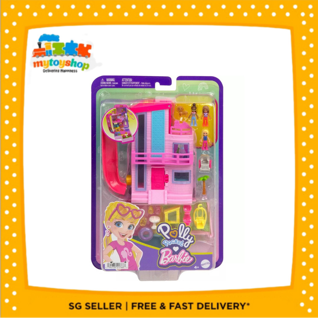 Polly Pocket Barbie Dreamhouse Compact Playset | Shopee Malaysia