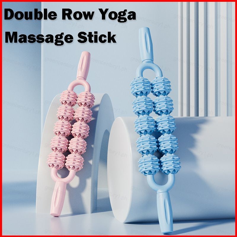 YS Ten-wheel Massage Stick Yoga Wolf Tooth Massage Stick Calf Muscle ...
