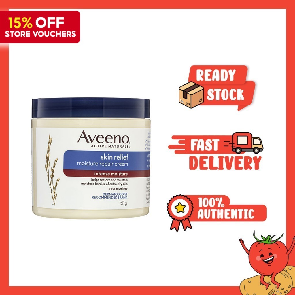 Aveeno Intense Moisture Skin Relief Repair Cream (311g) | Shopee Malaysia