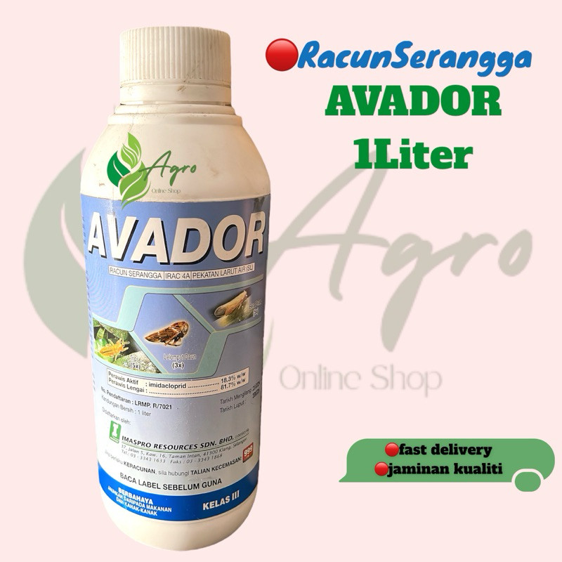 AVADOR 1Liter/Racun serangga Imidacloprid 18.3%/kutu trip/Bena perang ...