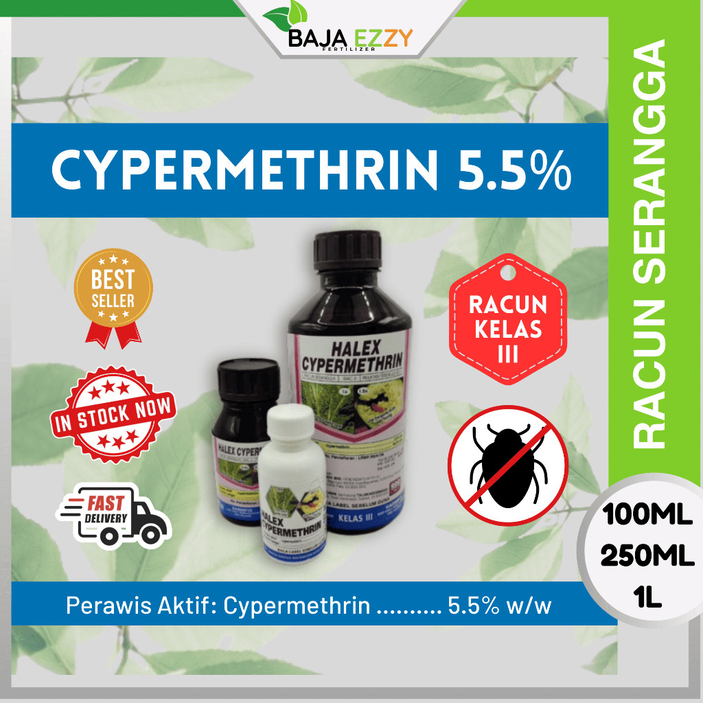Halex Cypermethrin 5.5% 100ML, 250ML, 1L, racun serangga untuk kawalan ...