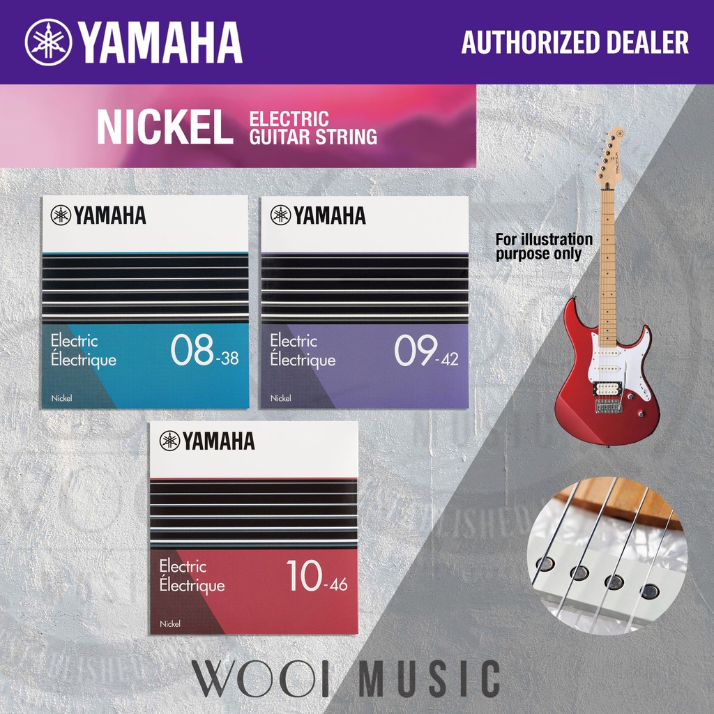 Yamaha Nickel Electric Guitar Strings Set ( 008-038 / 009-042 / 010-046 ...