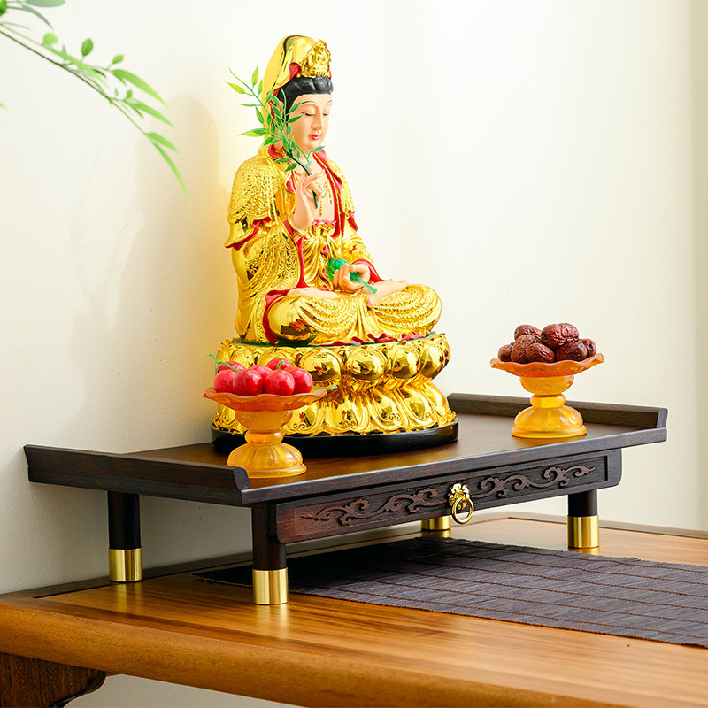 Buddhist Shrine Table God Table Incense Case God of Wealth Cabinet God ...