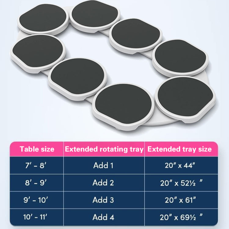 Pallets Rotating Tray Portable Dining Table Dining Table Trays Set ...