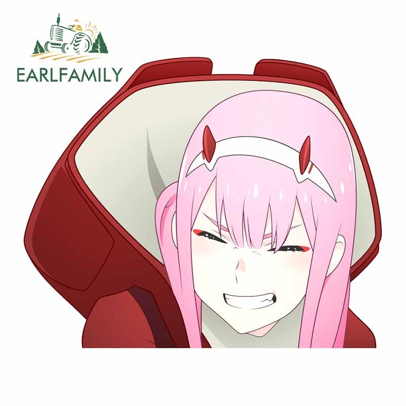 EARLFAMILY 13cm for Zero Two Darling In The Franxx Car Decal Vinyl Car ...