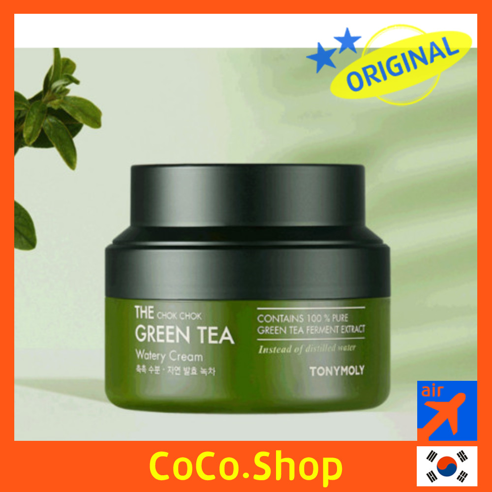 [TONYMOLY] The Chok Chok Green Tea Watery Cream 60ml, Intense Cream 60ml,Watery Mask Sheet 5ea ...