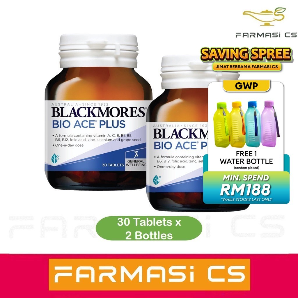Blackmores Bio Ace Plus 30 Tablets x 2 Bottles (TWIN) EXP:05/2026 ...