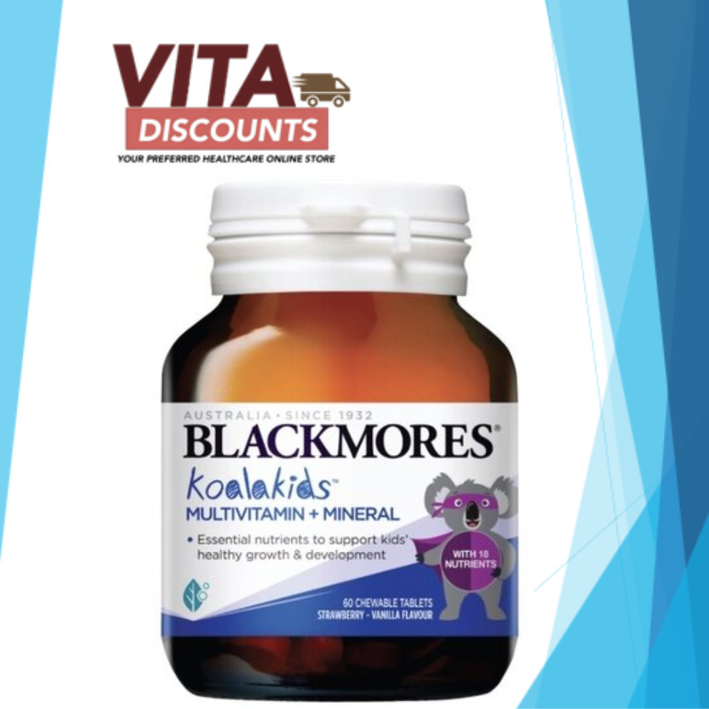 BLACKMORES KOALAKIDS MULTIVITAMINS + MINERALS CTABS 60S PACK-OF-1/2 EXP01/2026 | Shopee Malaysia