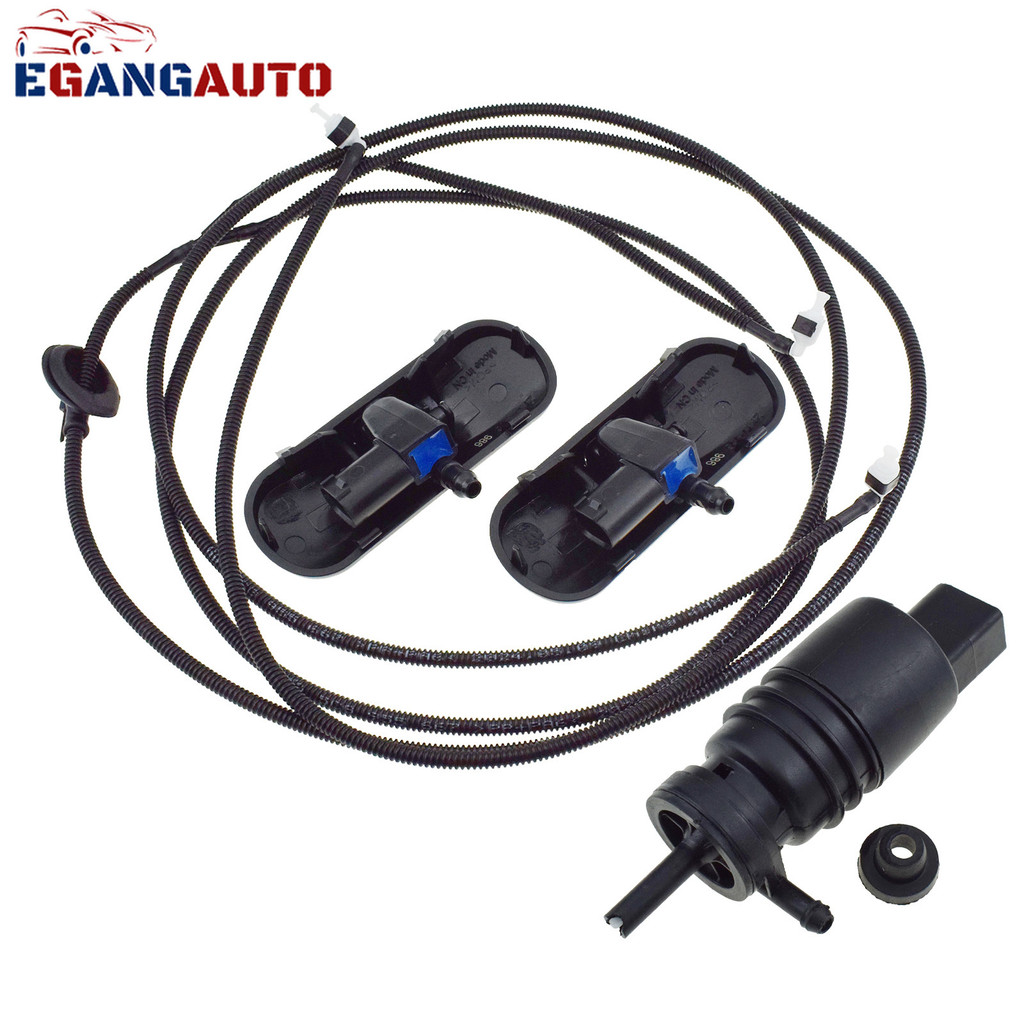 Car Wiper Windshield fan-shaped Spray Nozzle Hose Pipe Motor For VW ...