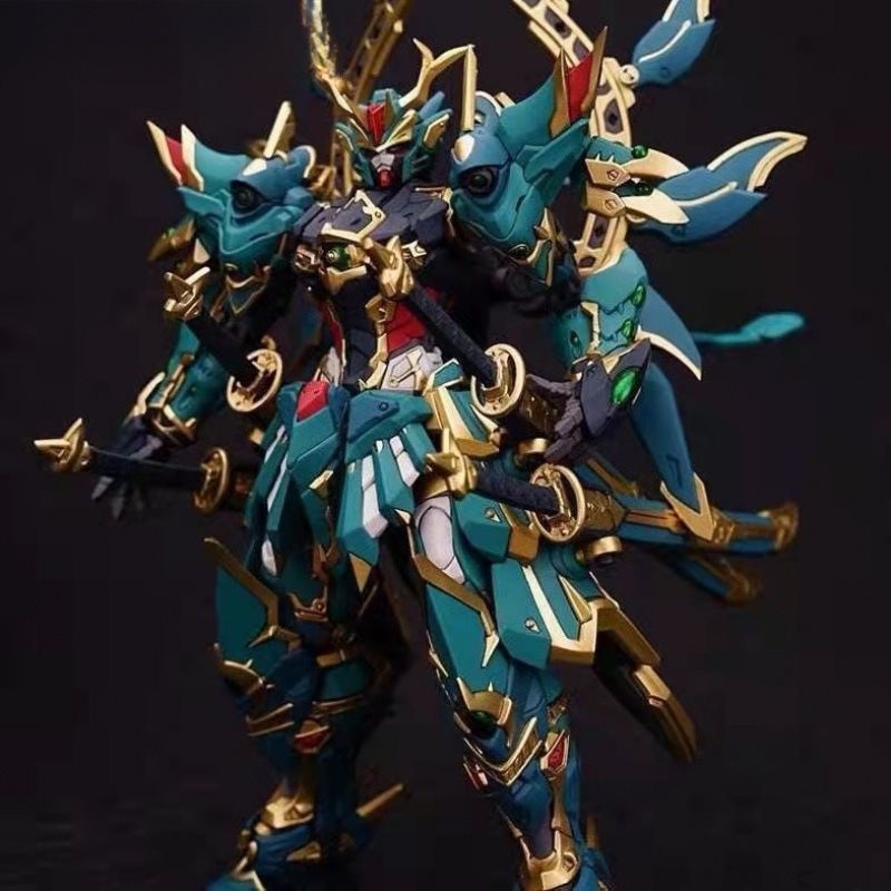 Teng Bandai Magic Nuclear Model Gundam Alloy Lu Bu Zhao Yun Assembled ...