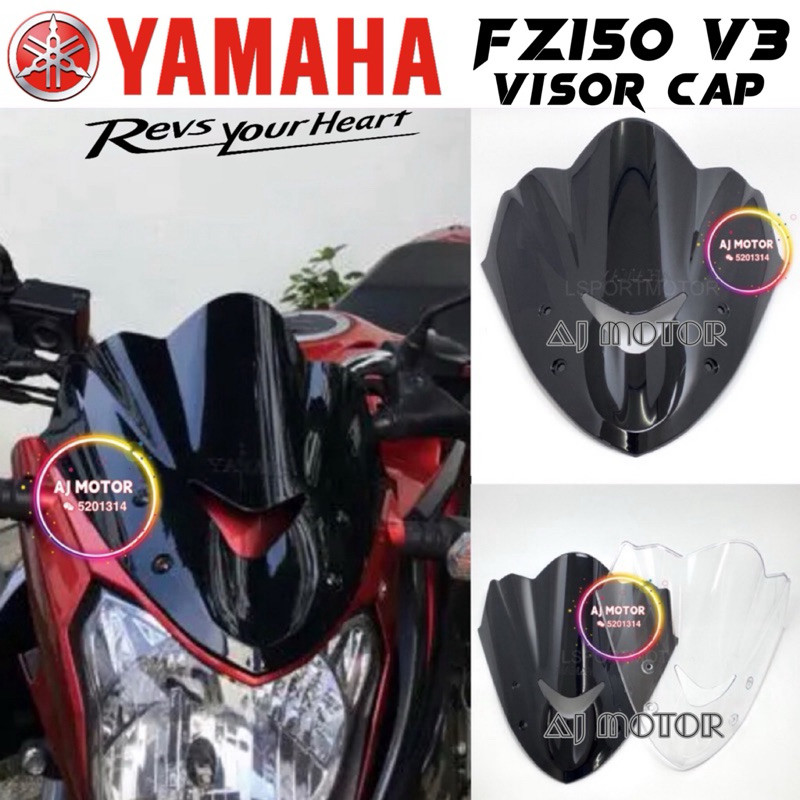 YAMAHA FZ150i V3 VISOR FZ150 FZ VISOR WINDSHIELD WINDSCREEN LAMPU DEPAN ...