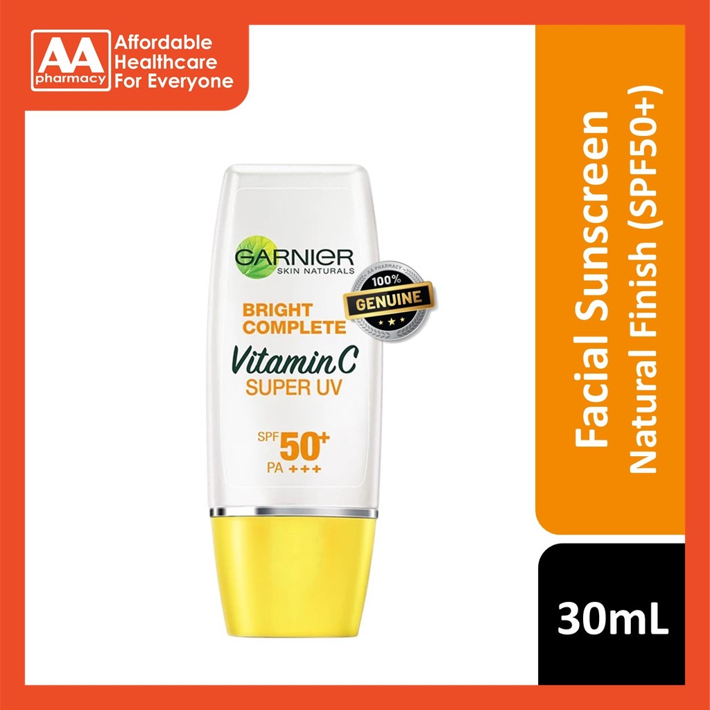 Garnier Bright Complete Super UV Natural Finish Spot-Proof Sunscreen ...