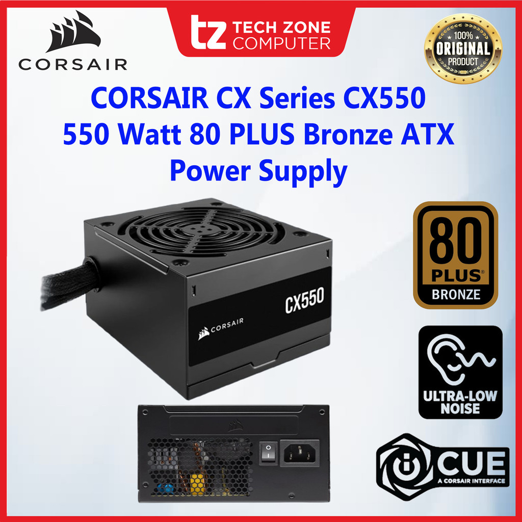 Corsair CX Series CX550 – 550 Watt 80 PLUS Bronze ATX Power Supply(CP-9020277-UK) | Shopee Malaysia