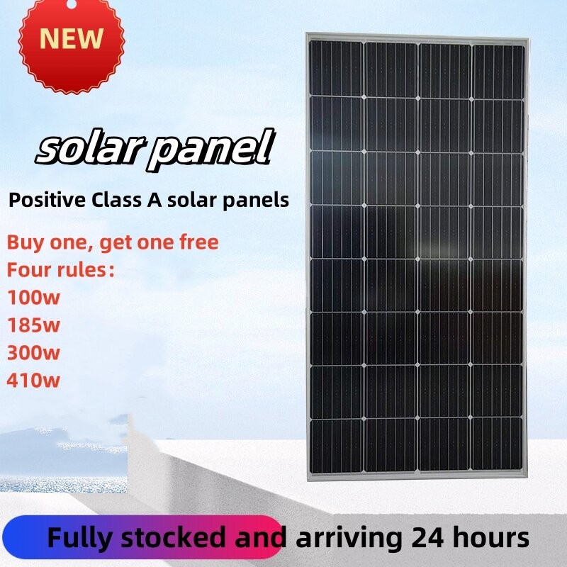 Grade A Solar Panel 100/185/300/410 Watts Full Power Monocrystalline ...