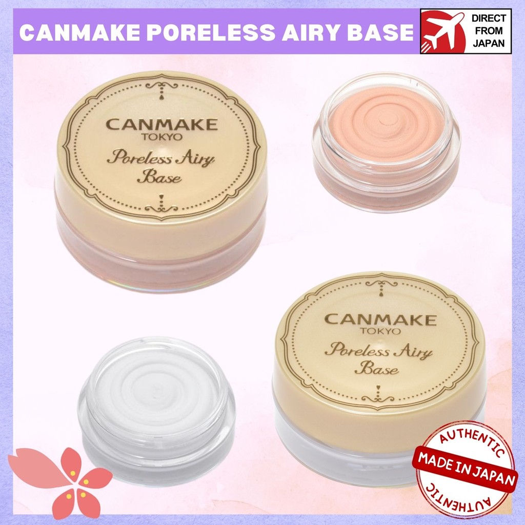 CANMAKE Poreless Airy Base - Makeup Primer, 2 Colors - Pure White ...