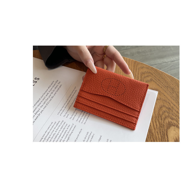 One Piece Simple Fashionable Genuine Leather Multi-card Card Holder ...