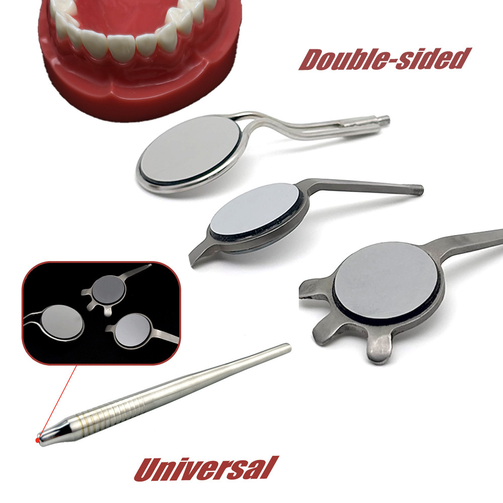 Autoclave Dental Mouth Mirror Anti-fog Rhodium Double Sided Oral ...