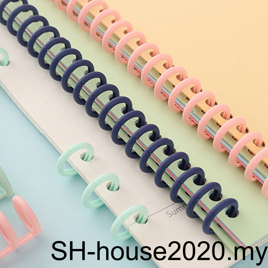 10piece Lightweight Binder Spines Easy And Safe To With Plastic 30-Hole ...