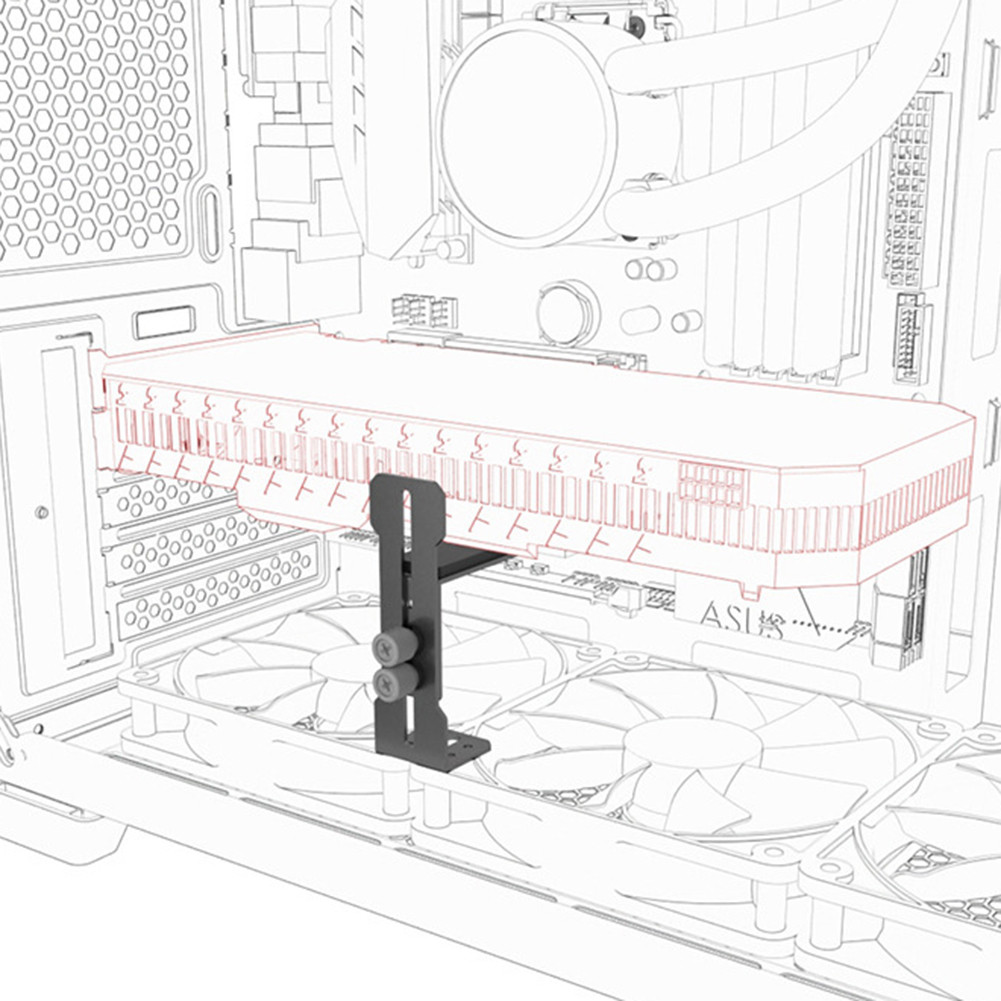 Chassis 12cm Fan Position Graphics Card Bracket Reusable GPU Brace for ...