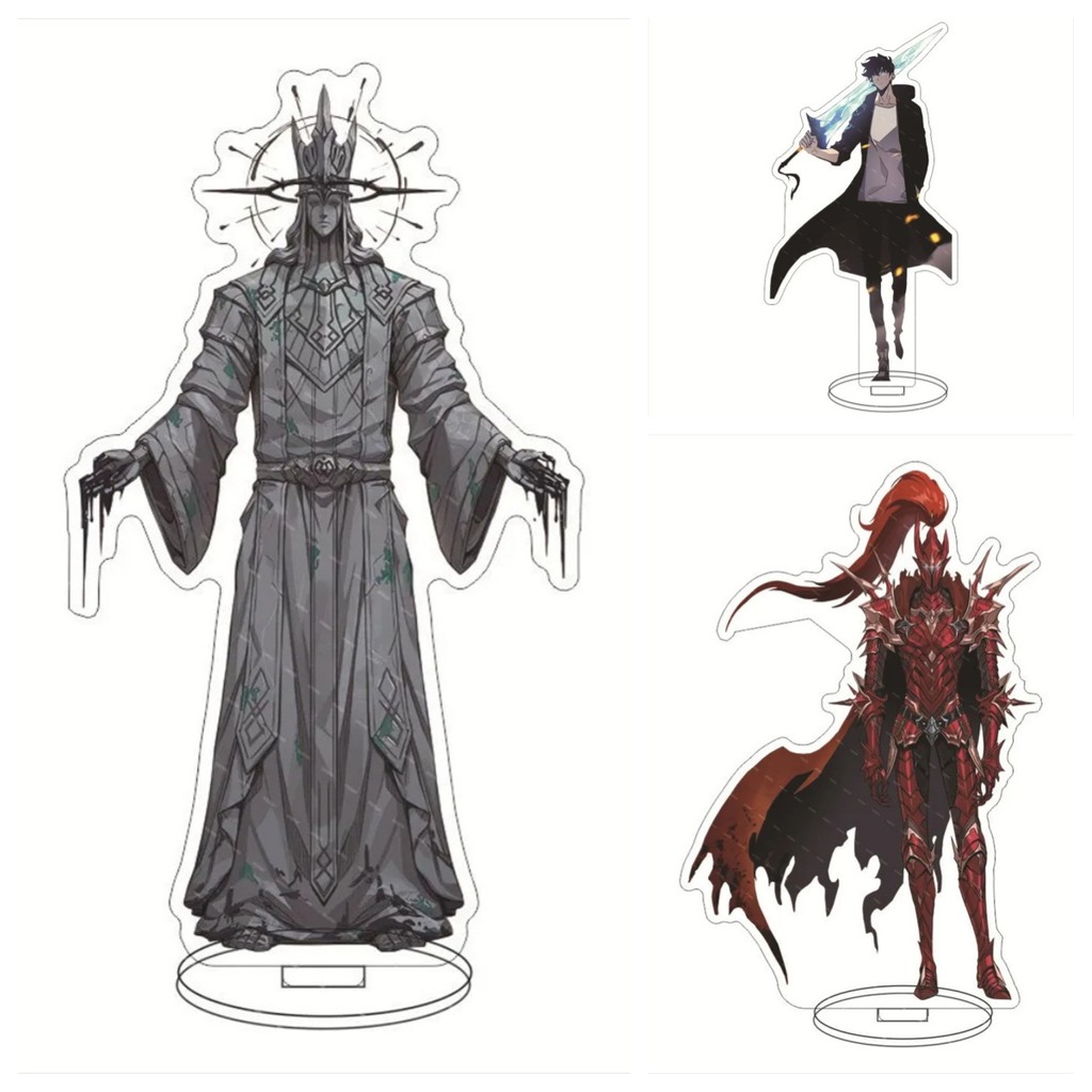 Keychain, Korean Manhwa Standee Model Solo Leveling Sung Jin Woo Sung ...
