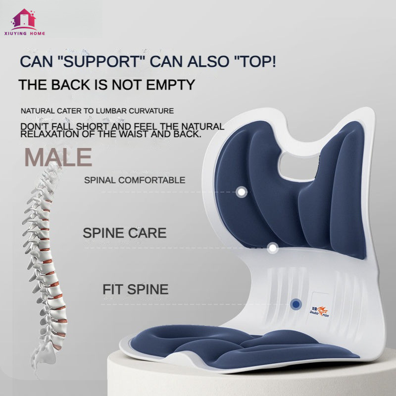 Lumbar cushion chair sitting posture correction seat chair office ...
