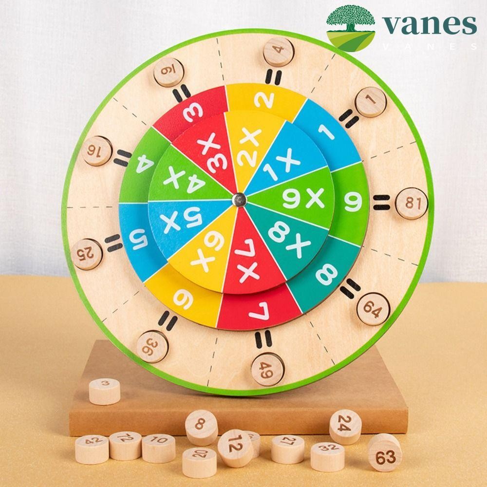 VANES Wooden Arithmetic Toy, Early Educational Multiplication Table ...