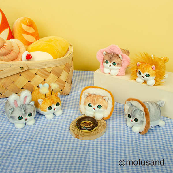 Youyou Genuine Cat Fu mofusand Shark Cat Cute Plush Pendant Doll Bunny ...